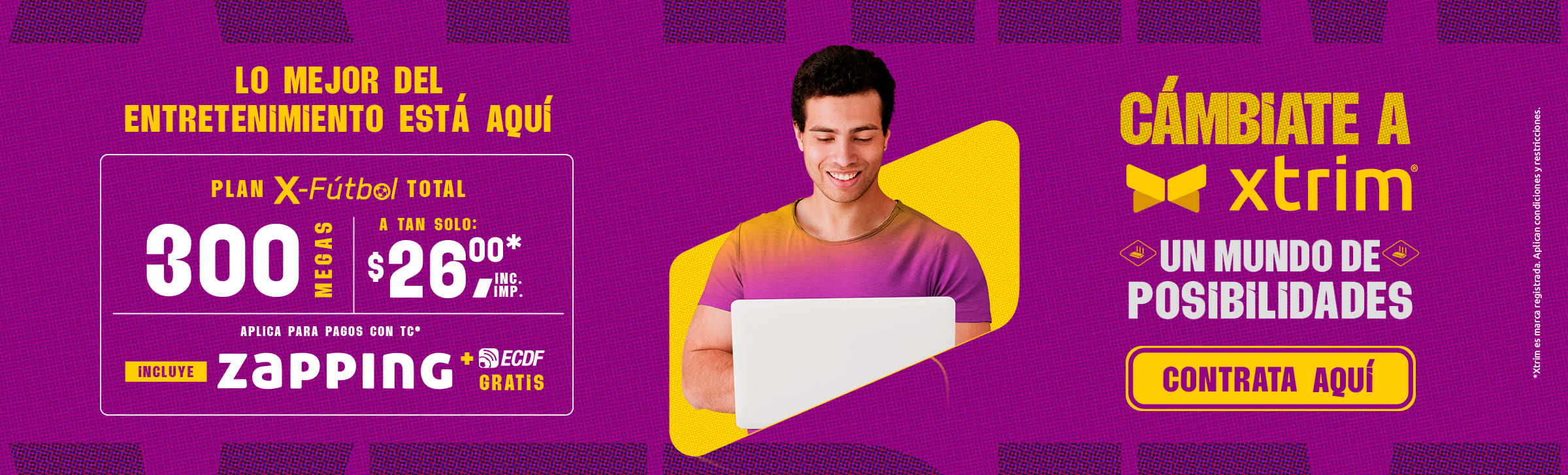 Xtrim : Internet, TV&Streaming y servicios de telefonia | Sitio Oficial