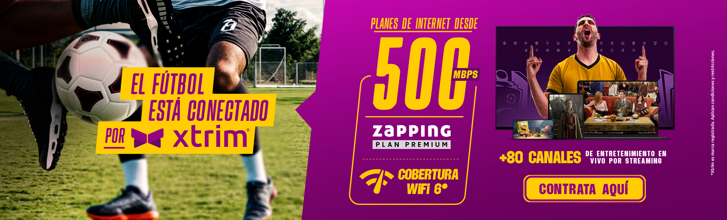 Xtrim : Internet, TV&Streaming y servicios de telefonia | Sitio Oficial