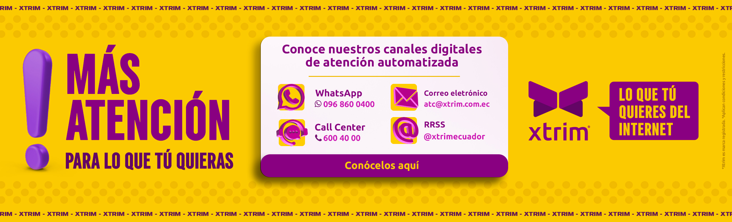 Xtrim : Internet, TV&Streaming y servicios de telefonia | Sitio Oficial