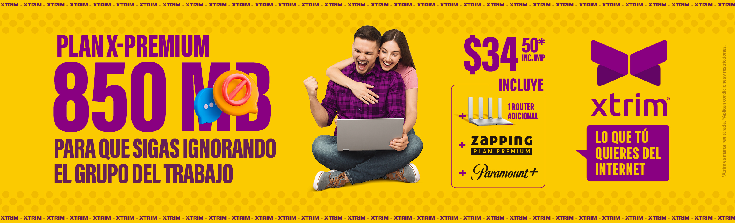 Xtrim : Internet, TV&Streaming y servicios de telefonia | Sitio Oficial